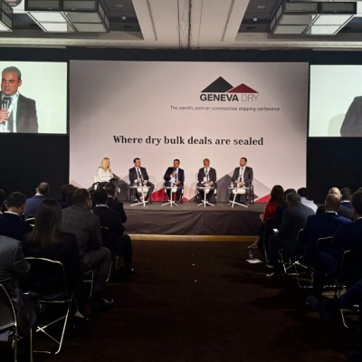 DryDel CEO, Mr. Costas Delaportas, takes the stage at Geneva Dry 2025