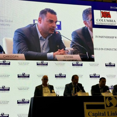 DryDel CEO, Mr. Costas Delaportas, at Capital Link Forum Panel ...